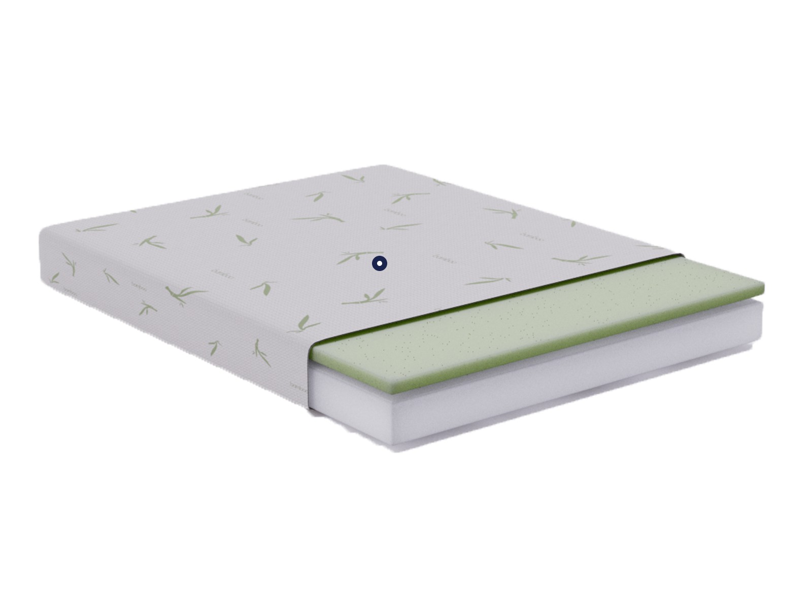 Tulo Bamboo 12" Medium Plush Green Tea Memory Foam Mattress | MattressFirm