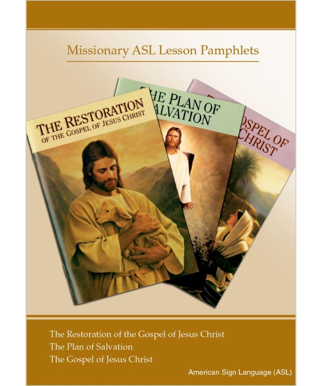 Missionary ASL Lesson Pamphlets, DVD