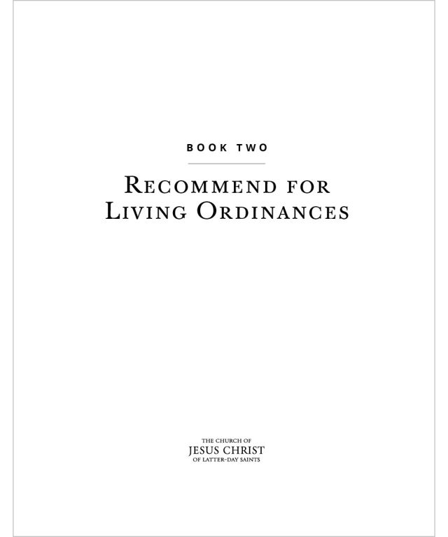 Recommends for Living Ordinances (2019 Version)