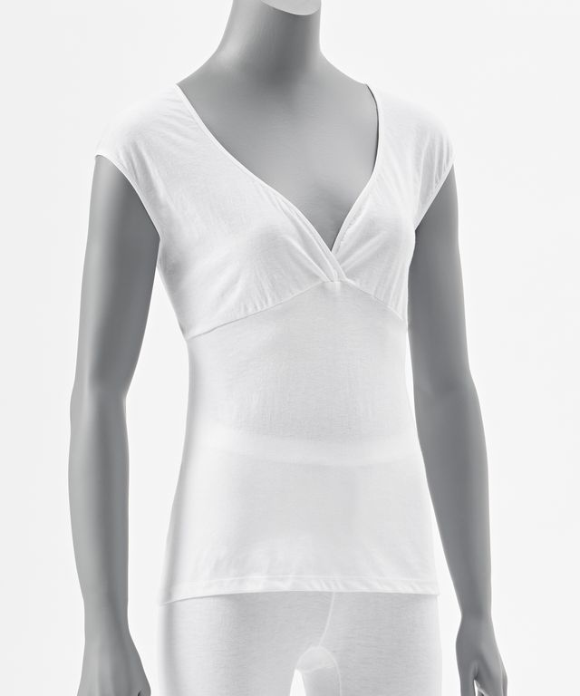 Women's 60/40 Cotton-Poly Average Bust Crossover Top