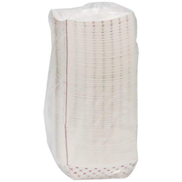 Tray Food Paper Red Plaid 1 Pound