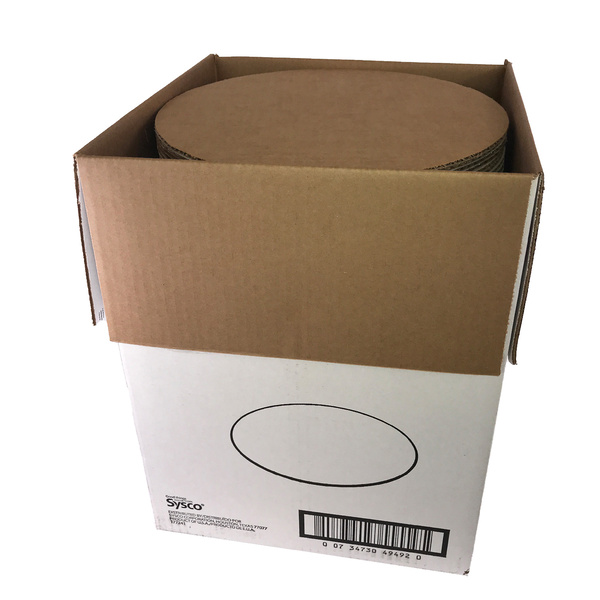 Circle Pizza 12 Inch C-flute Corrugated White