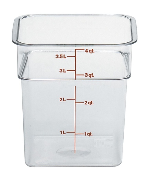 Container Food Camwear Square Clear