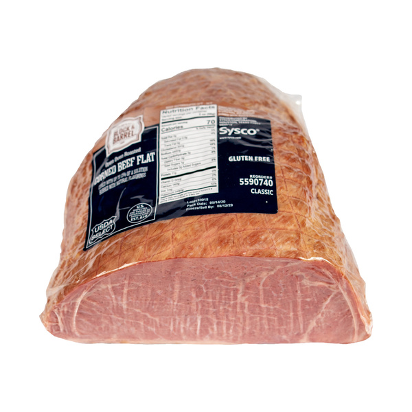 Beef Corned Bottom Round Flat Deli Faced 15%