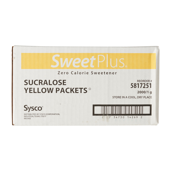 Sugar Substitute Packet Yellow
