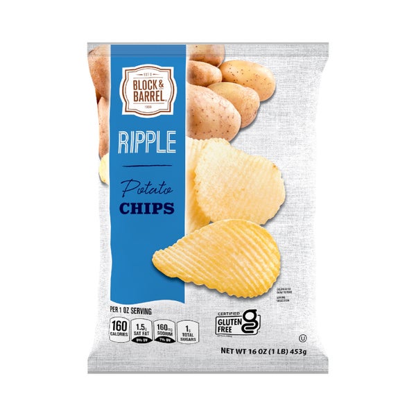 Chip Potato Ripple V-cut