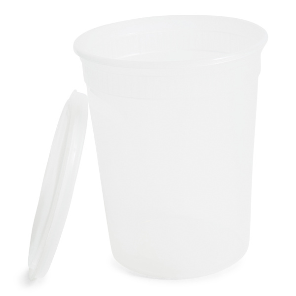 Container Plastic Deli Translucent With Lid