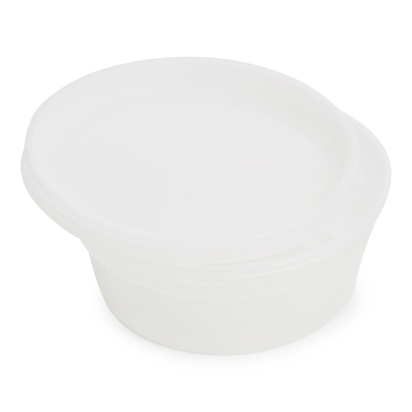 Container Plastic Deli Translucent With Lid