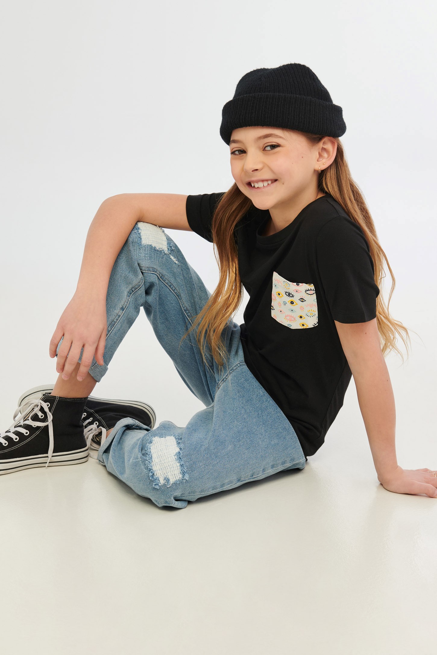 T-shirt à poche - Ado fille | Aubainerie