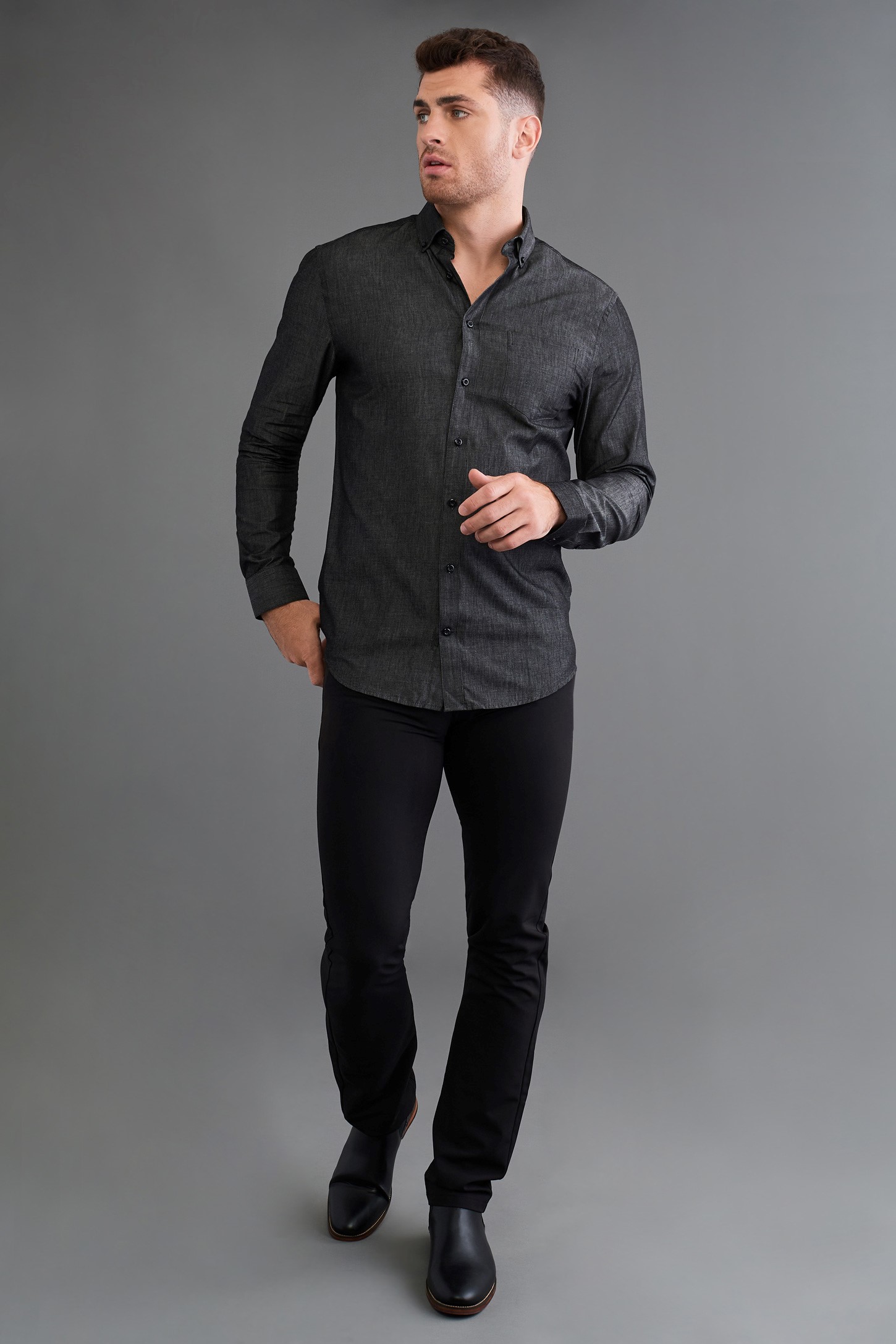 Chemise En Jeans Habillé Homme Aubainerie