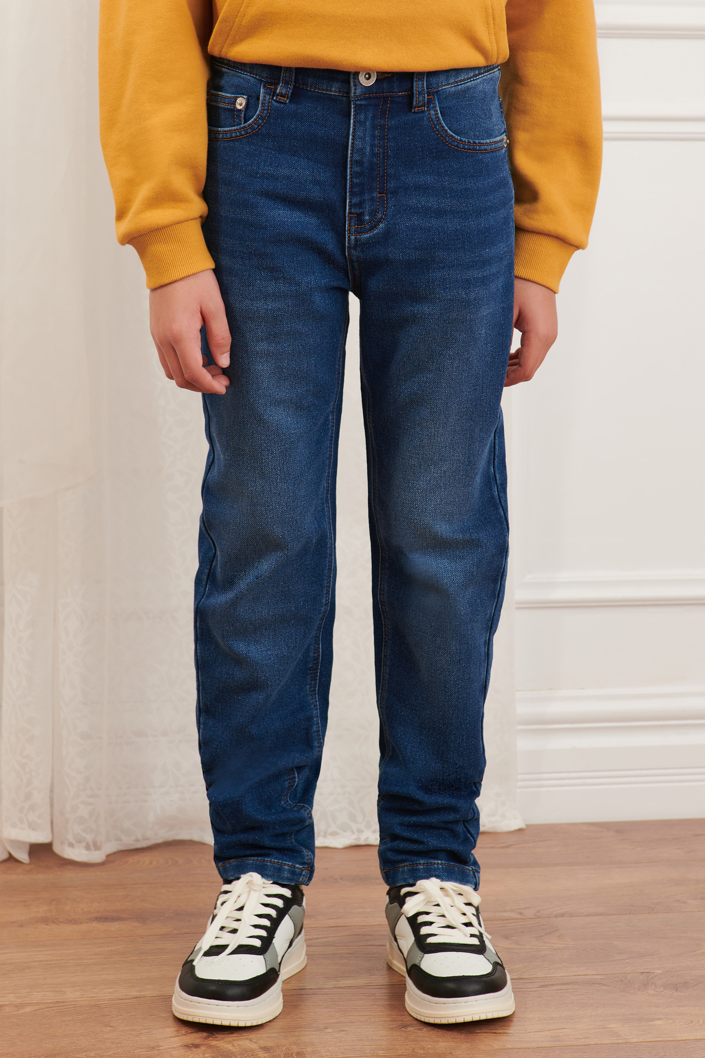 Jeans 5 poches coupe régulière - Ado garçon | Aubainerie