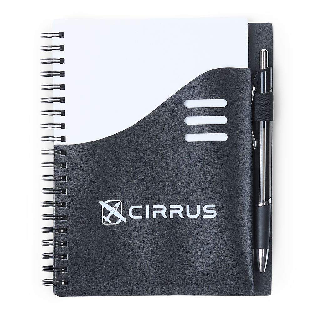 Spiral Notebook with Wave Pocket | Cirrus Store