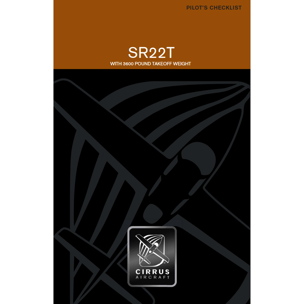 SR22T Checklist (13728-013, Perspective w/ 3600lb) | Cirrus Store