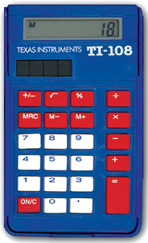 Calculator, Student (TI-108) | BJU Press
