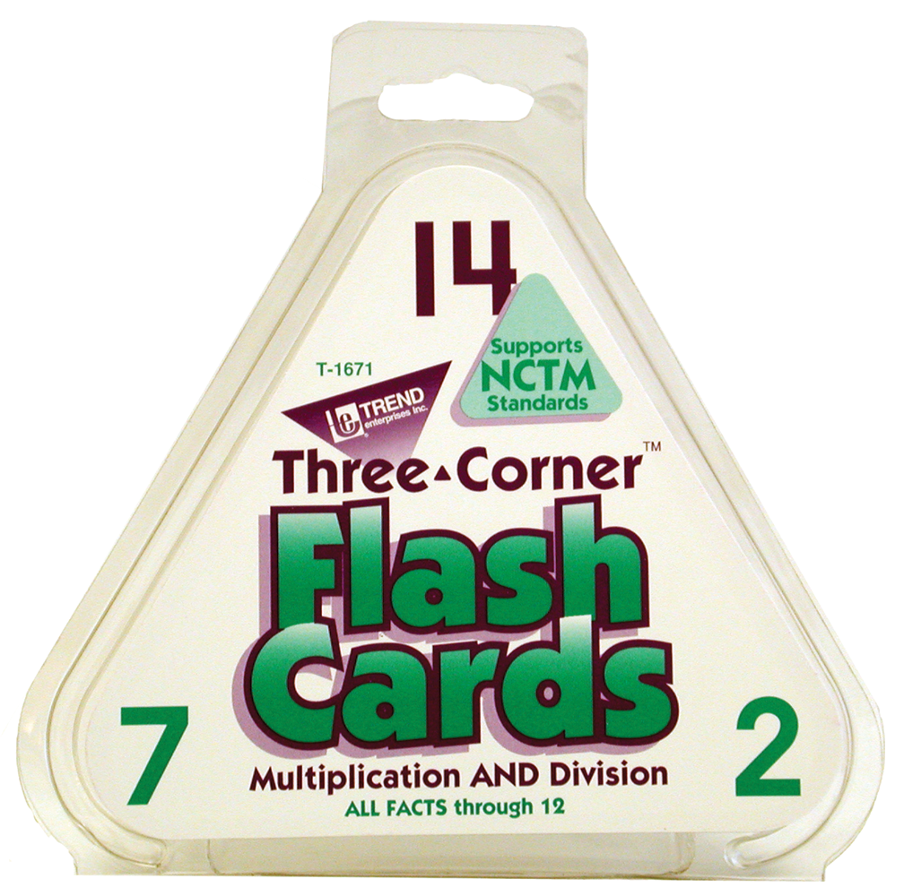 Flash Cards, Three-Corner, Multiplication/Division | BJU Press