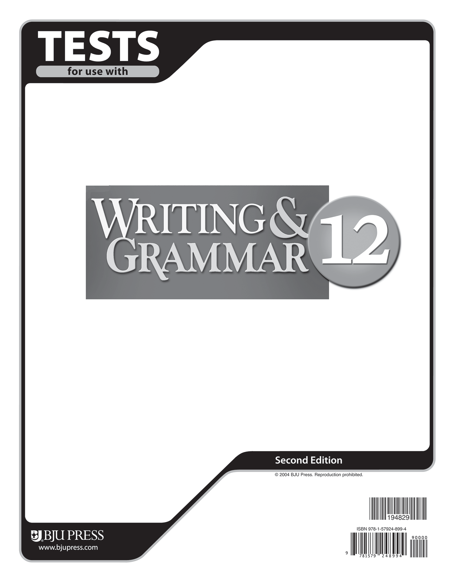 Writing & Grammar 12 Tests, 2nd ed. | BJU Press Homeschool
