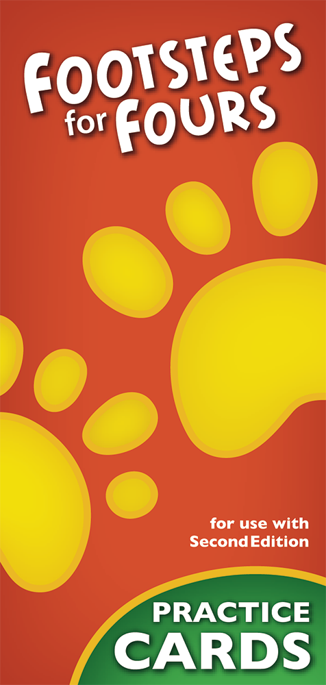 K4 Footsteps for Fours Student Practice Cards, 2nd ed. | BJU Press