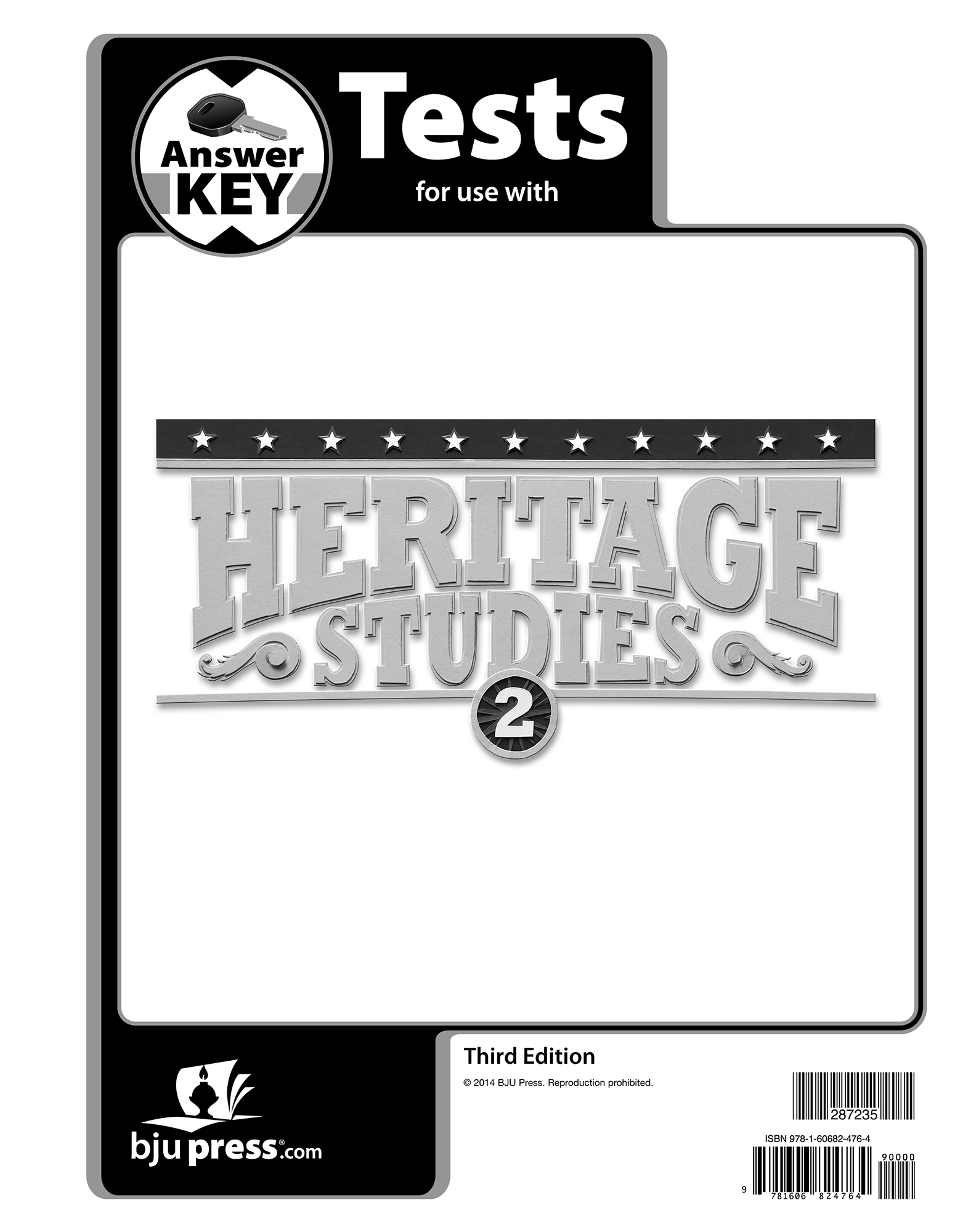 Heritage Studies 2 Tests Answer Key, 3rd ed. | BJU Press