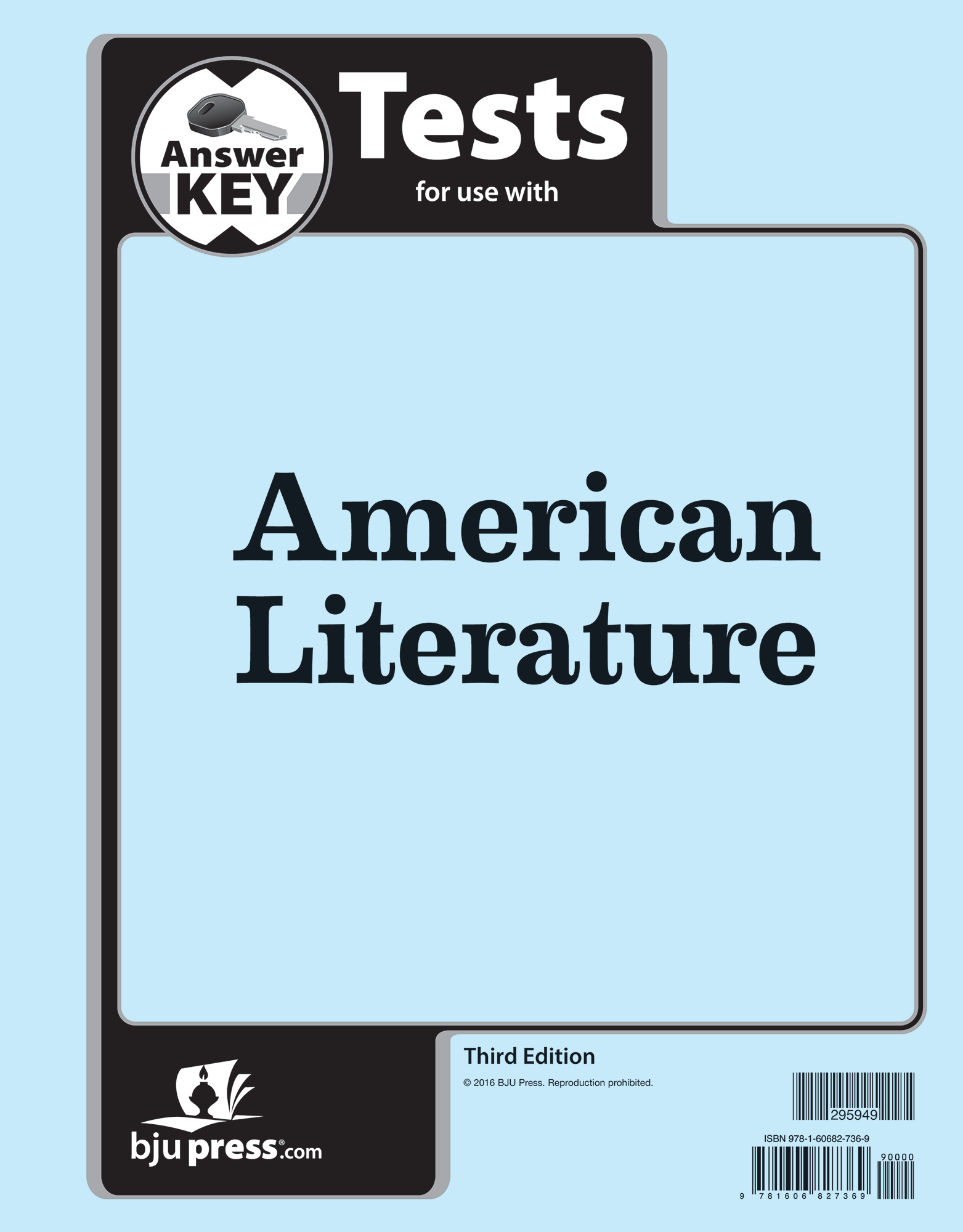 American Literature Tests Answer Key, 3rd ed. | BJU Press
