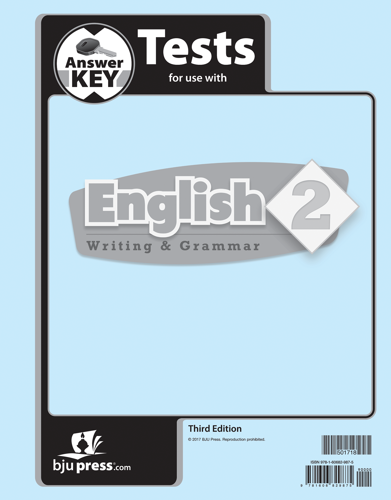 English 2 Tests Answer Key, 3rd ed. | BJU Press