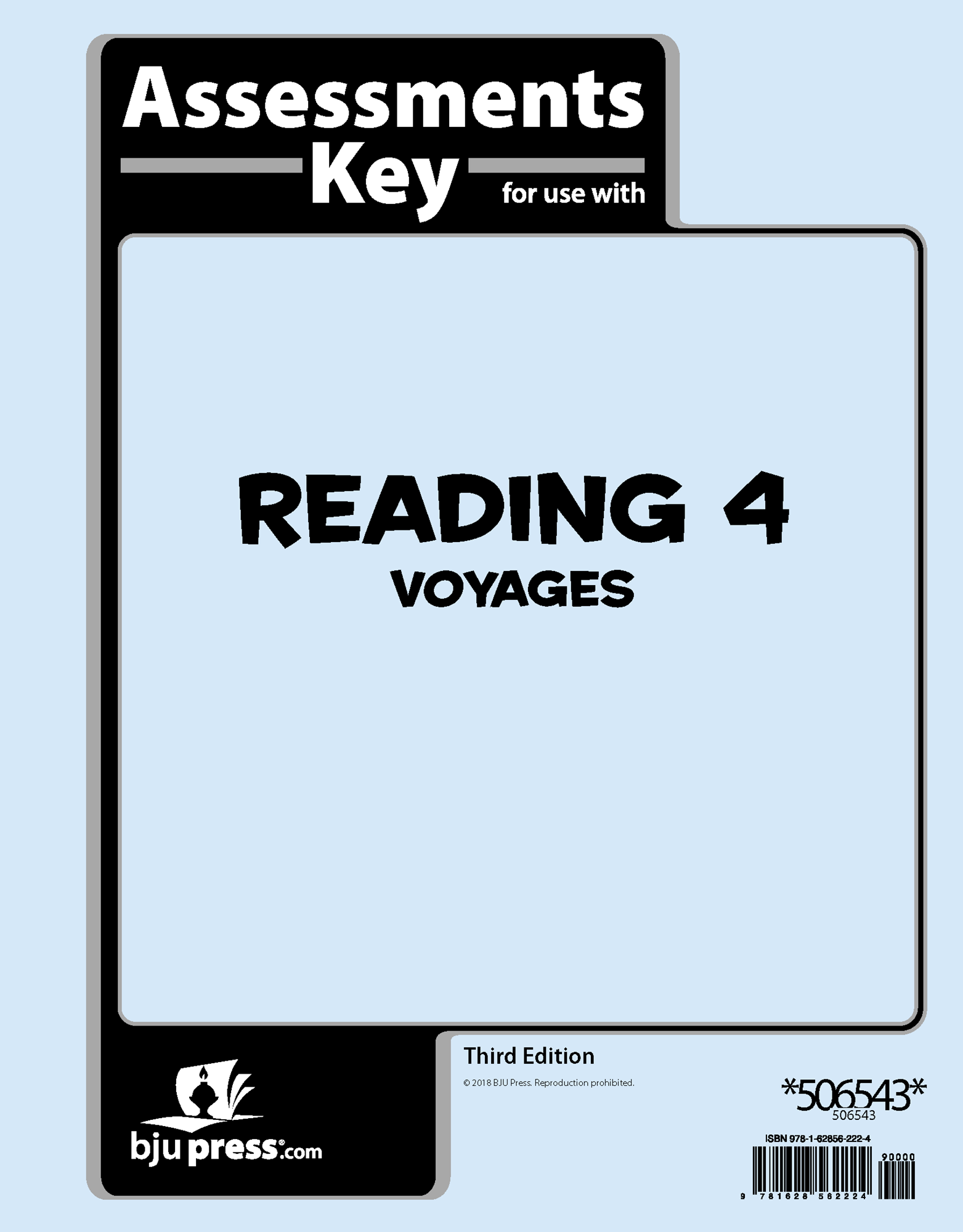 Reading 4 Assessments (Tests) Answer Key, 3rd ed. | BJU Press Homeschool