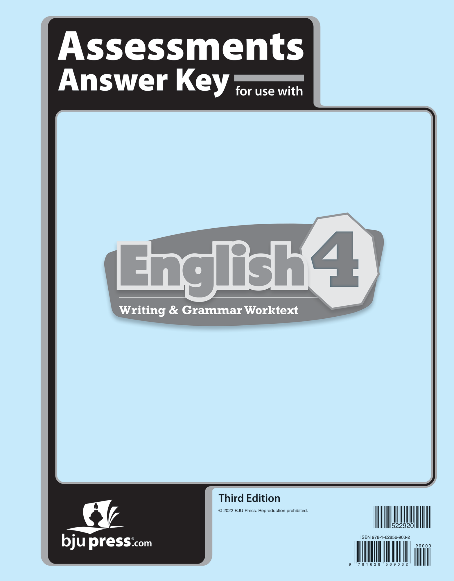 English 4 Assessments Answer Key, 3rd ed. | BJU Press