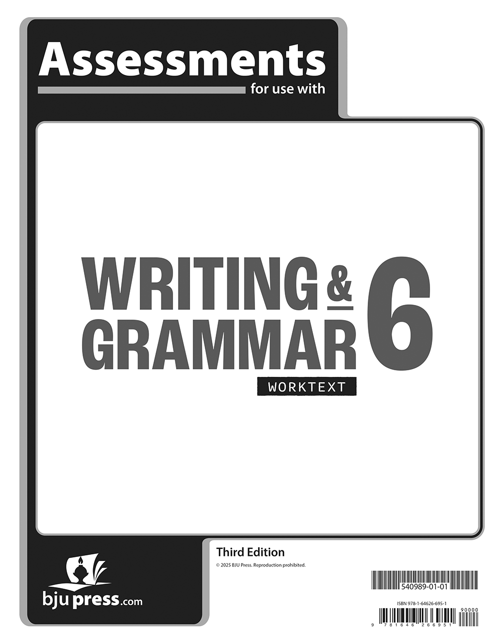 Writing & Grammar 6 Assessments, 3rd ed. | BJU Press