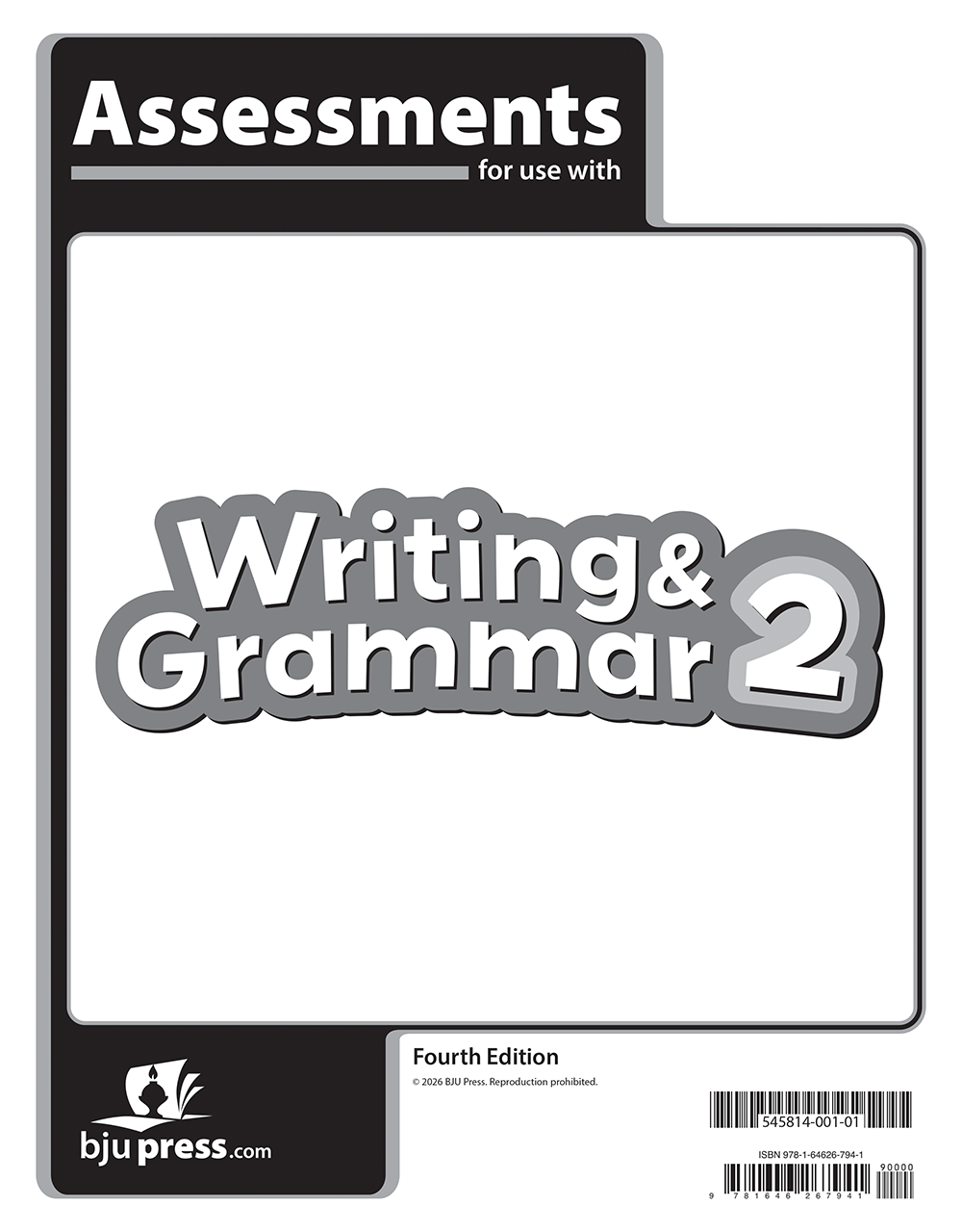 Writing & Grammar 2 Assessments, 4th ed. | BJU Press