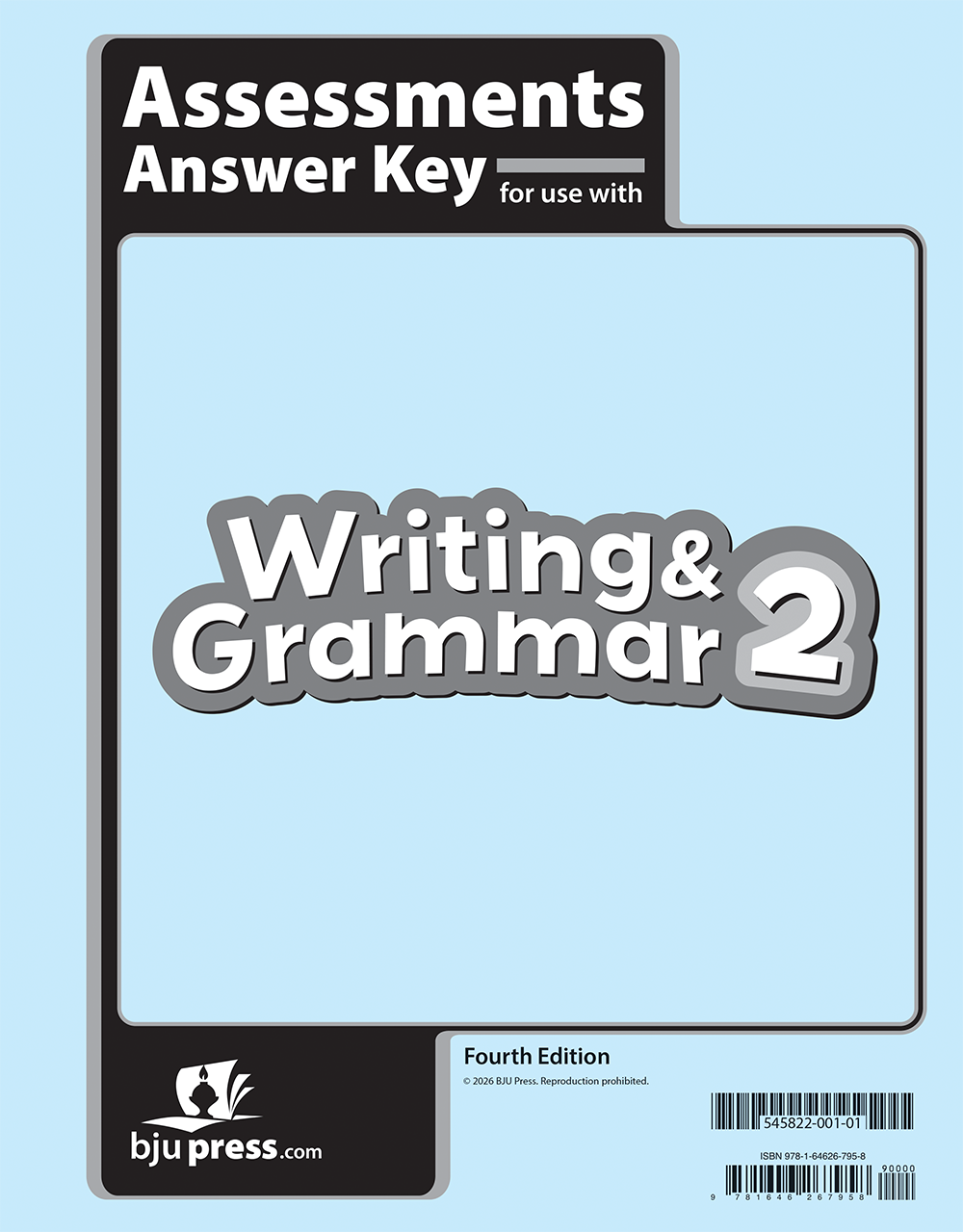 Writing & Grammar 2 Assessments Answer Key, 4th ed. | BJU Press
