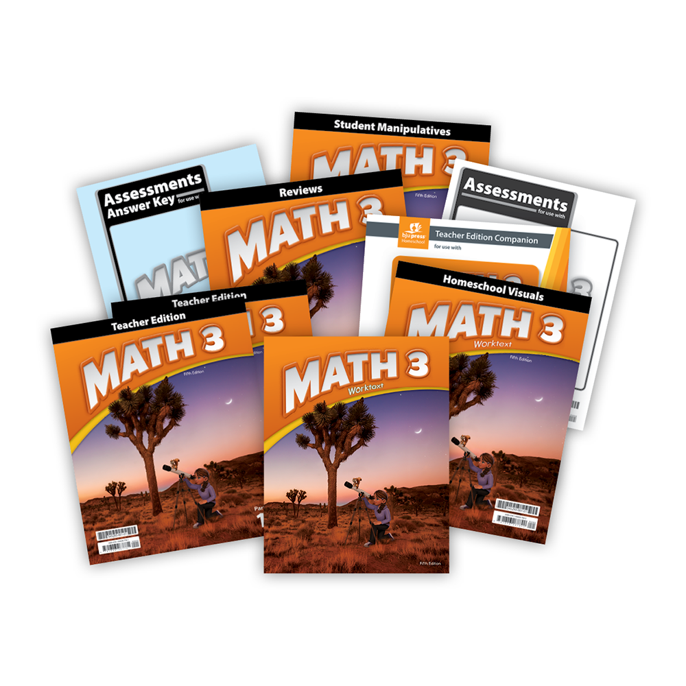 Math 3 Subject Textbook Kit, 5th ed. | BJU Press Homeschool